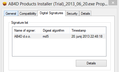 SmartScreen filter info